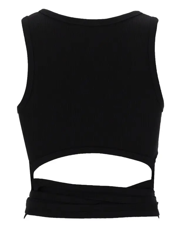 DIESEL® T-anky-tail" Crop Top With Lace Detail