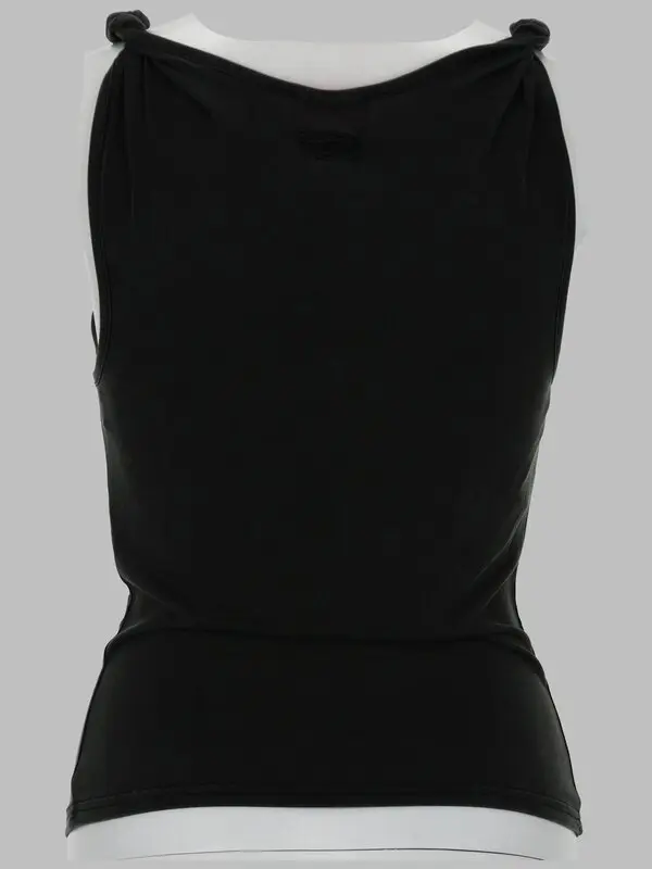 DIESEL® Tank Top With Twisted Straps - Black