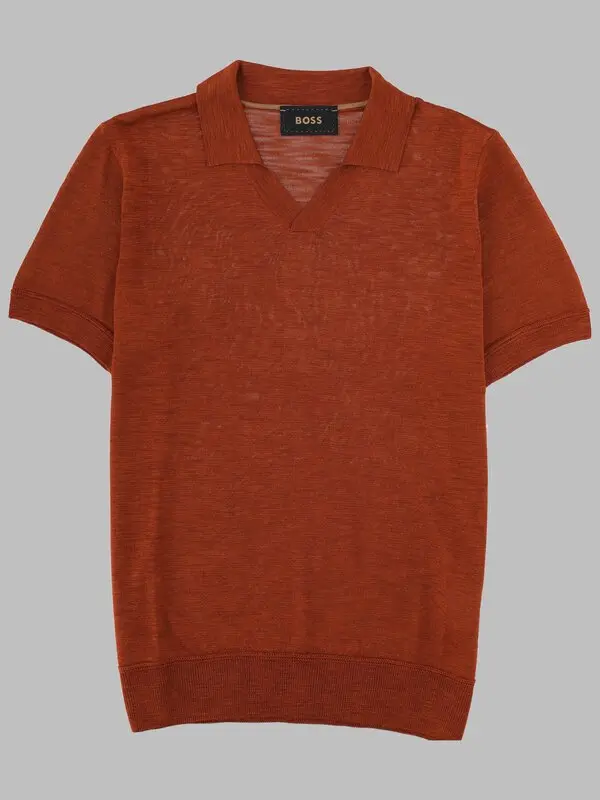 Hugo Boss Polo "l-naden" In Seta