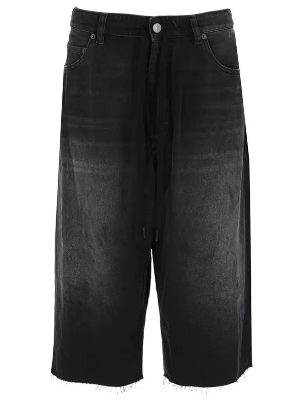 MAISON MARGIELA Shorts In Denim Di Cotone - Charcoal