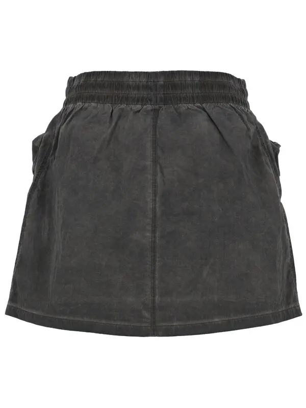 DIESEL® Nylon Mini Skirt With Maxi Pockets