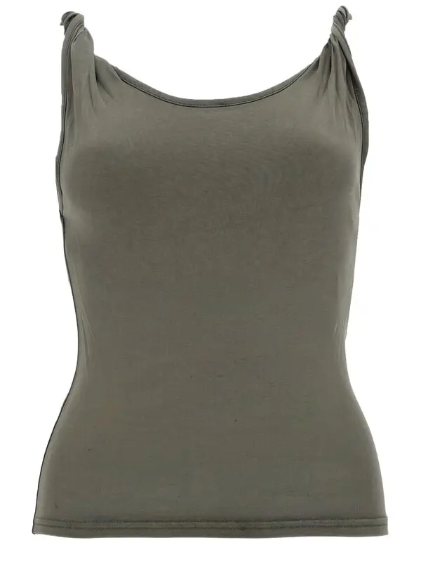 DIESEL® Tank Top With Rolled Straps - Green
