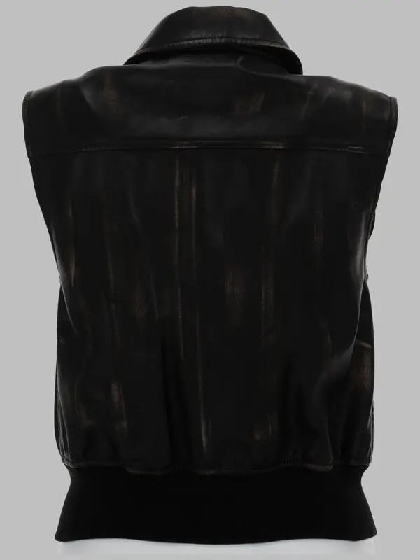 DIESEL® Distressed Gilet Bomber