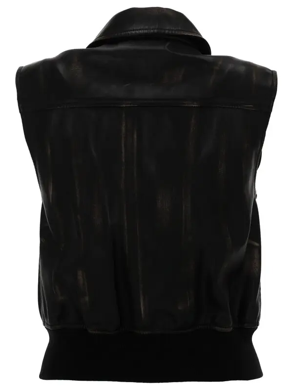 DIESEL® Distressed Gilet Bomber