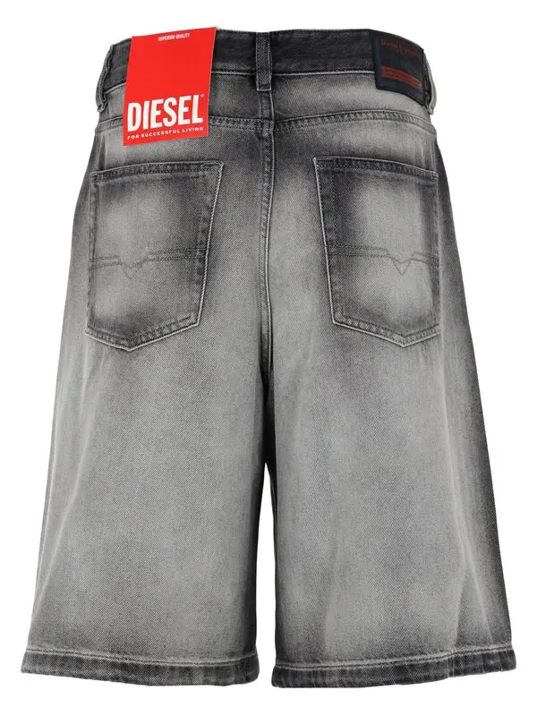 DIESEL® Skeleton Denim Shorts - Grey