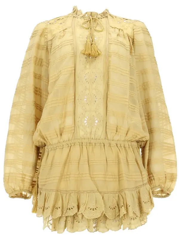 MARANT ETOILE Mini Abito "preya - Yellow