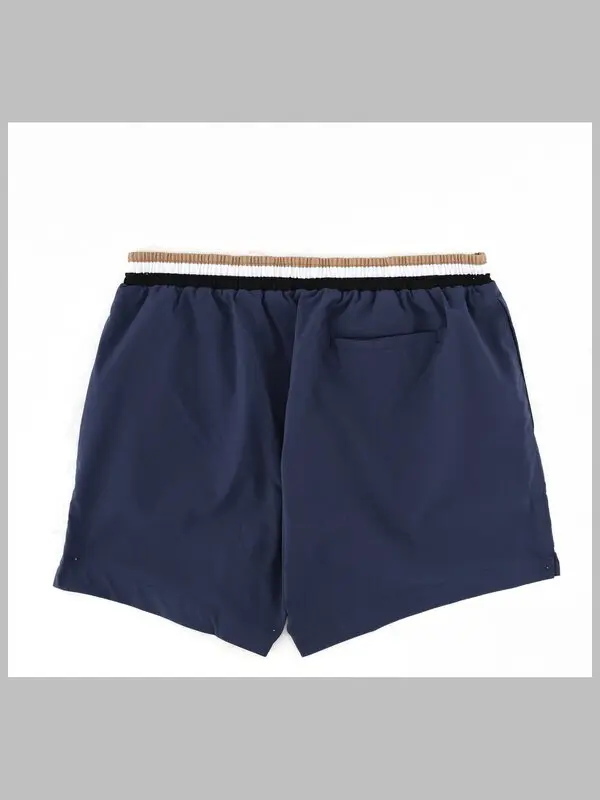 BOSS Swim Shorts With Logo Detail - Blue