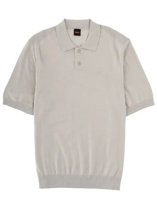 BOSS Polo "asac" In Cotone - Grey
