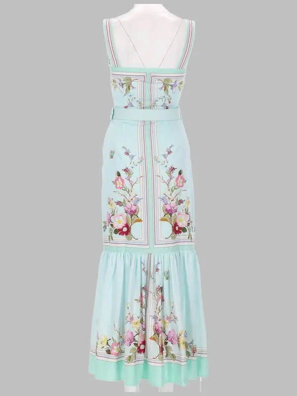 SELF-PORTRAIT Floral Print Midi Dress