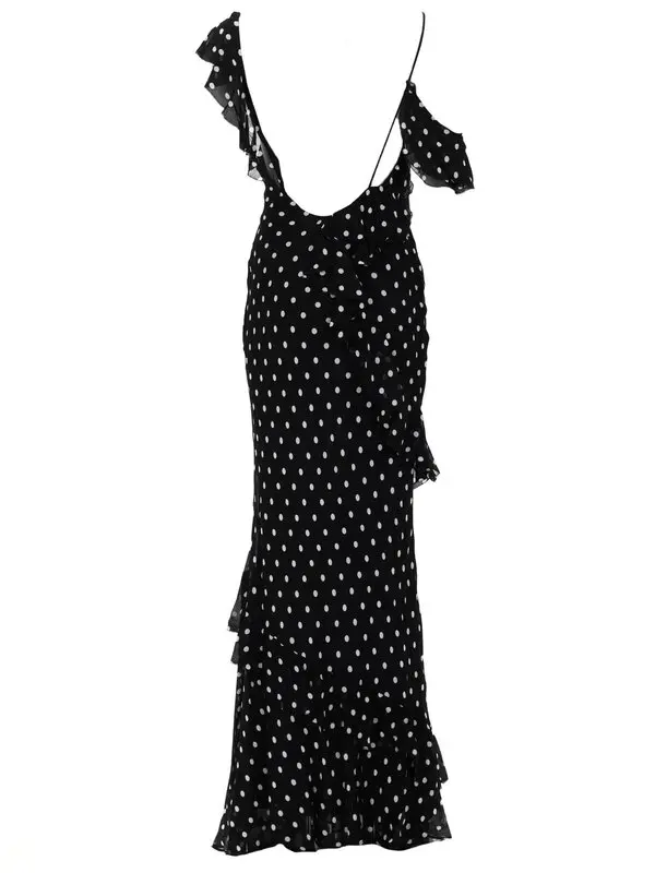 SELF-PORTRAIT Polka Dot Georgette Gown