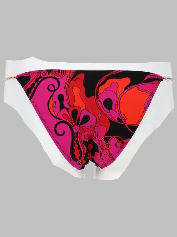 Emilio Pucci Slip Bikini With Chain Detail - Fuchsia