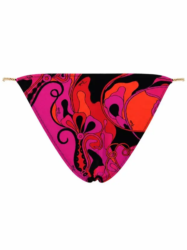 Emilio Pucci Slip Bikini With Chain Detail - Fuchsia