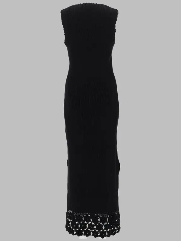 GANNI Maxi Dress With Crochet Trim