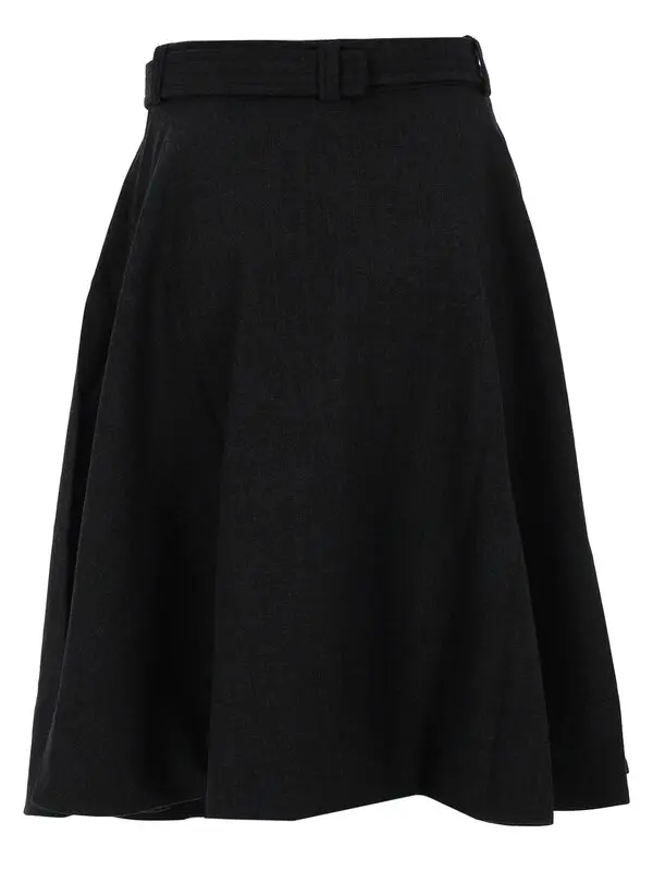 GANNI Belted Wrap Skirt
