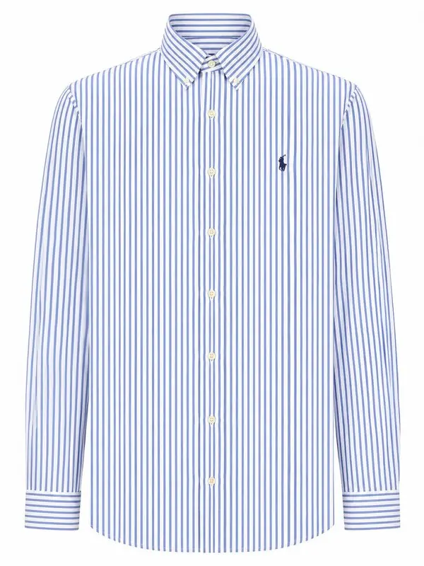 Polo Ralph Lauren Blue Striped Classic Collar Shirt