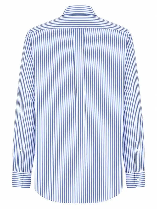 Polo Ralph Lauren Blue Striped Classic Collar Shirt