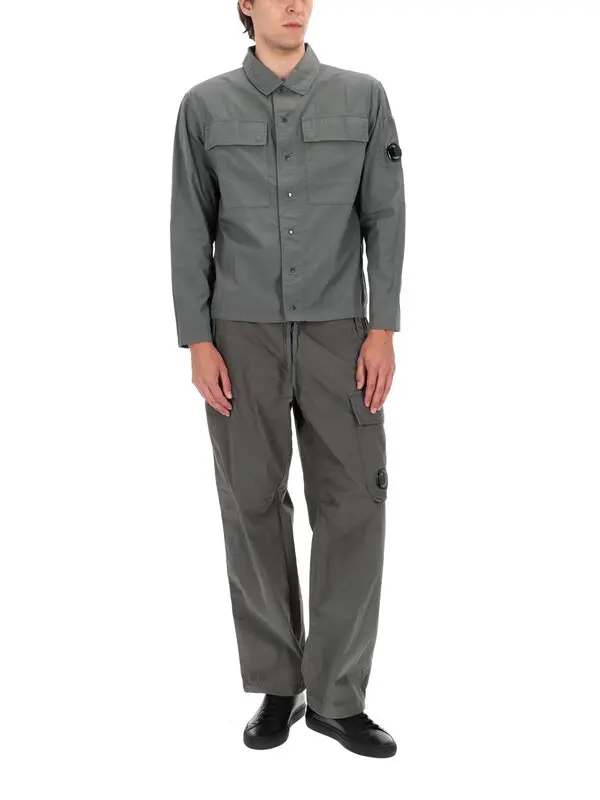 C.P. COMPANY C. P. Company Overshirt Con Bottoni - Charcoal