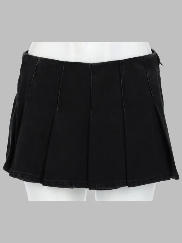 DIESEL® Pleated Denim Skort