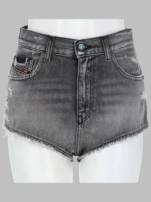 DIESEL® Denim Shorts With Frayed Hems