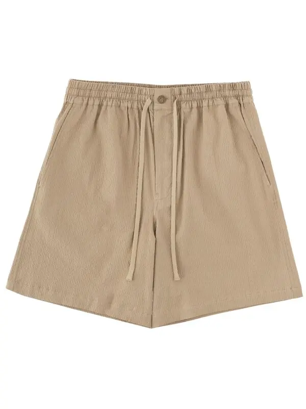 Maison Kitsuné Cotton Shorts - Beige