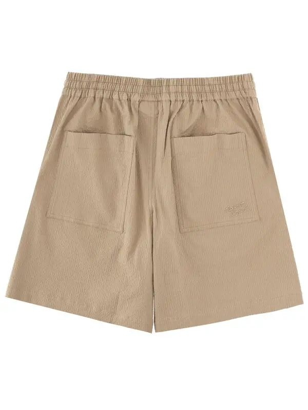 Maison Kitsuné Cotton Shorts - Beige
