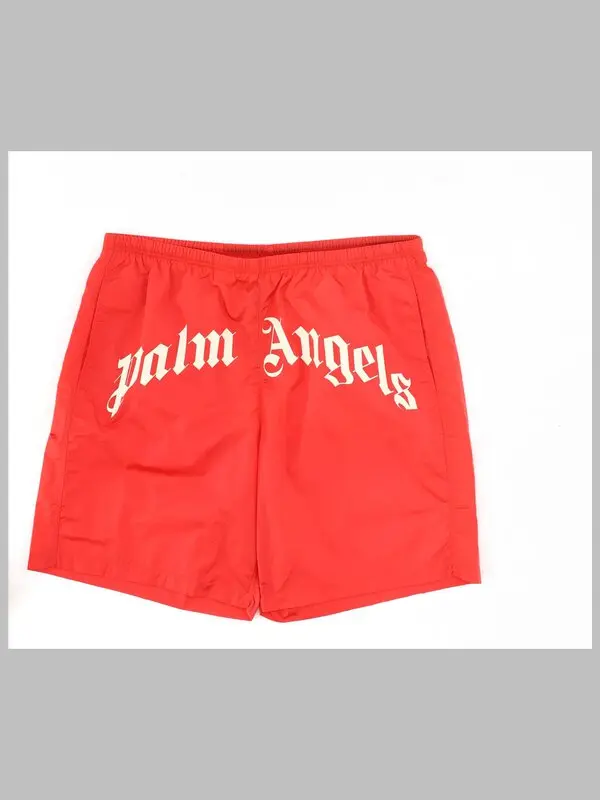 Palm Angels Costume Da Bagno Con Logo - Red