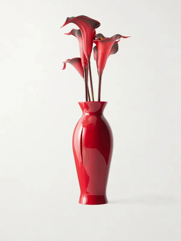 Cult Gaia Florence Acrylic Clutch - Red