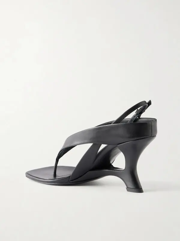 Simkhai Darya Leather Wedge Sandals