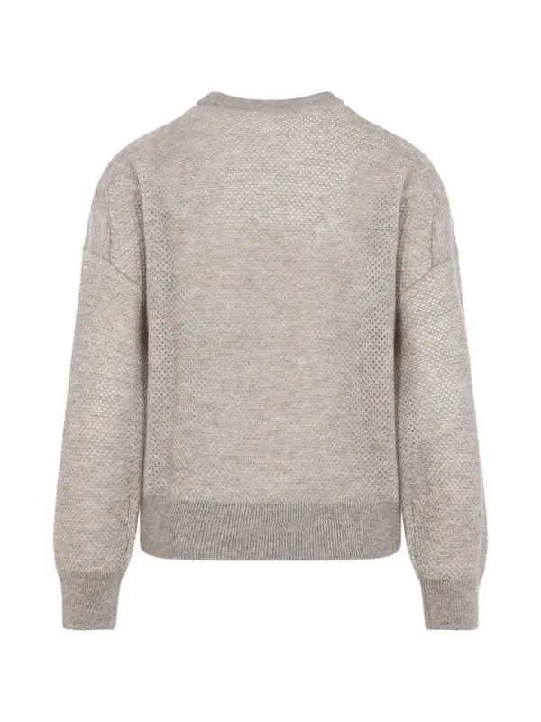 Brunello Cucinelli Open-knit Crewneck Sweater - Brown