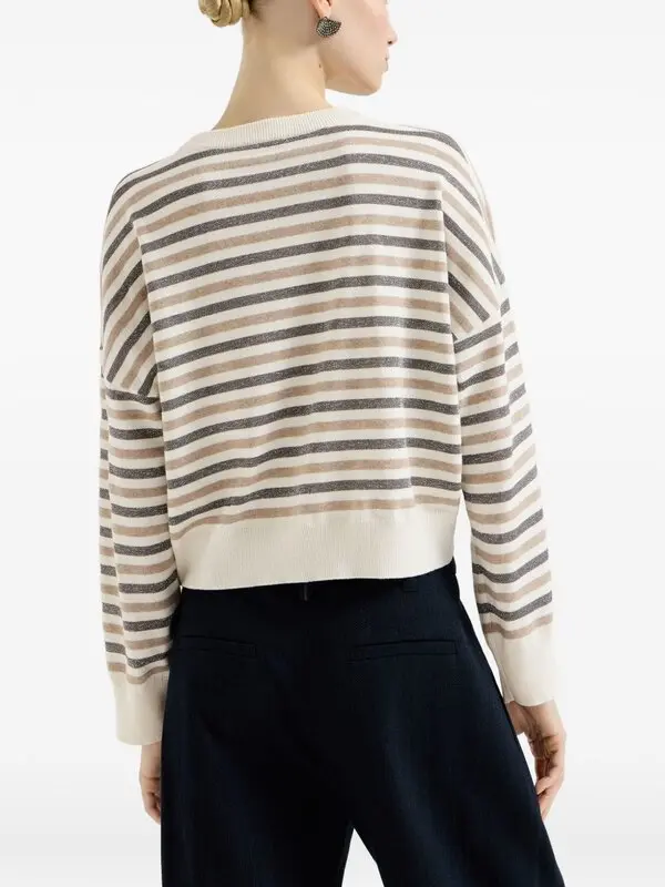 Brunello Cucinelli Striped Cashmere Sweater