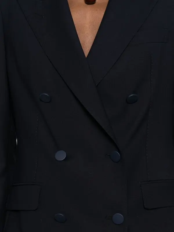 Tagliatore Wool Blazer Jacket - Blue