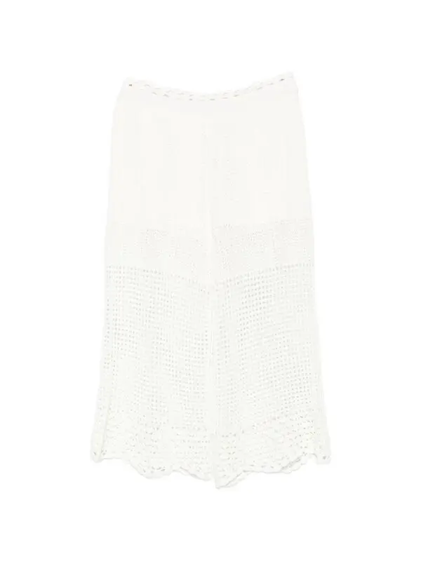 IRO PARIS Crochet Knit Midi Skirt