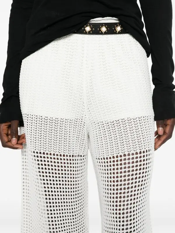 IRO PARIS Crochet Knit Midi Skirt