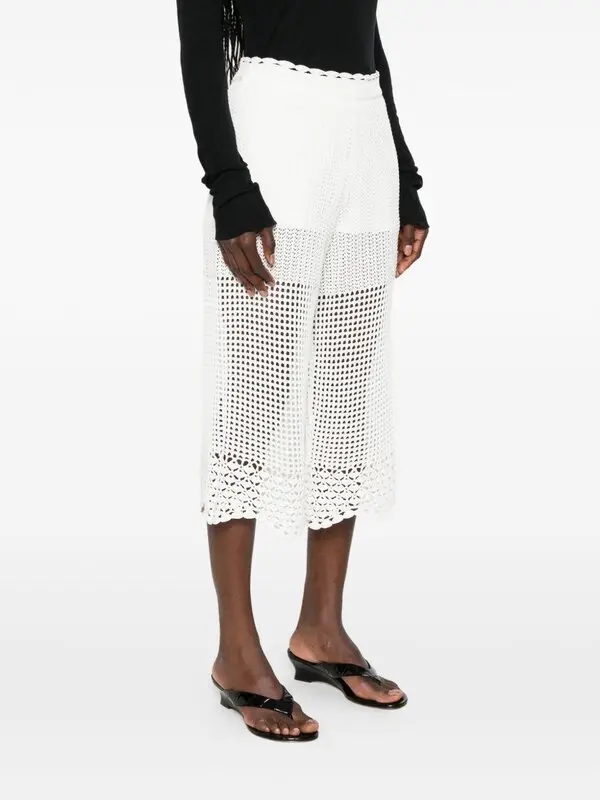 IRO PARIS Crochet Knit Midi Skirt