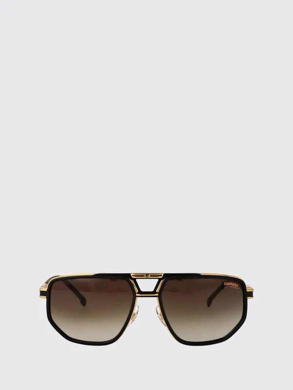 Carrera Eyewear Rectangular Metal Aviator Sunglasses With Double Bridge - Black