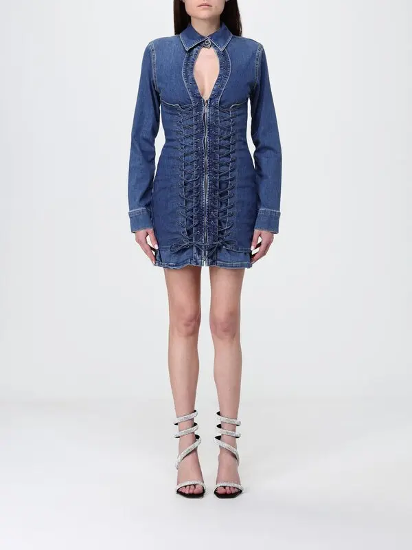 Liu Jo Lace-up Mini Dress