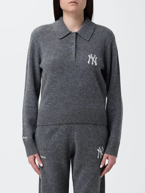 SPORTY & RICH New York Yankees" Logo Polo Shirt