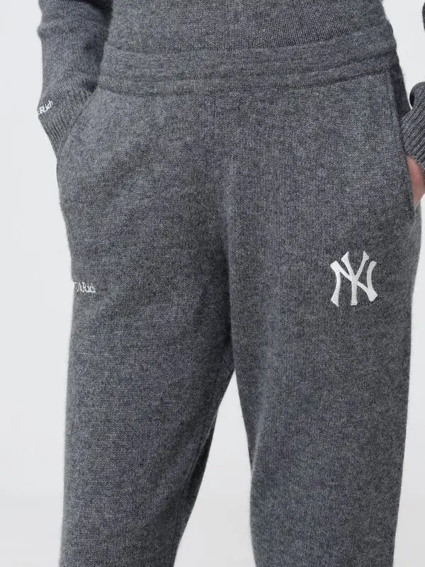 SPORTY & RICH Cashmere Knit Flared Trousers - Grey