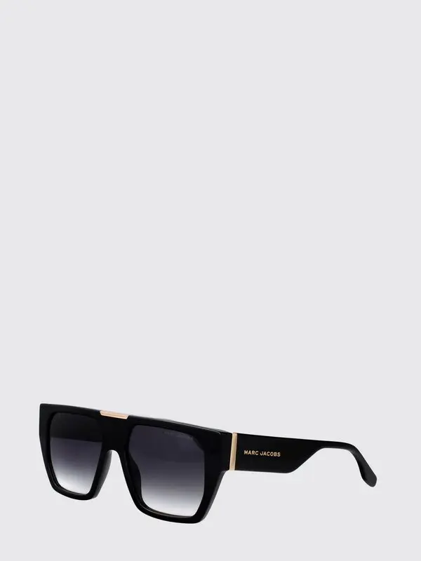 Marc Jacobs Aviator Sunglasses In Acetate With Rectangular Frame - Black 1