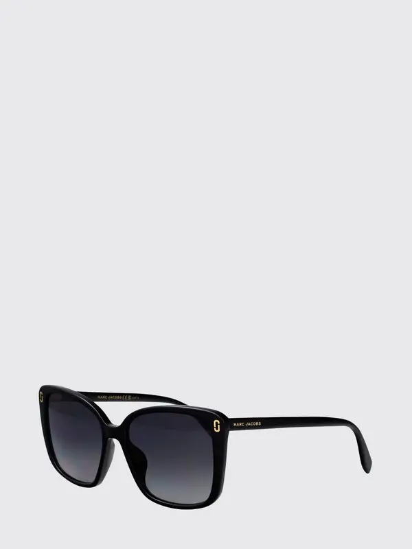 Marc Jacobs Acetate Cat Eye Sunglasses With Double J Logo - Black