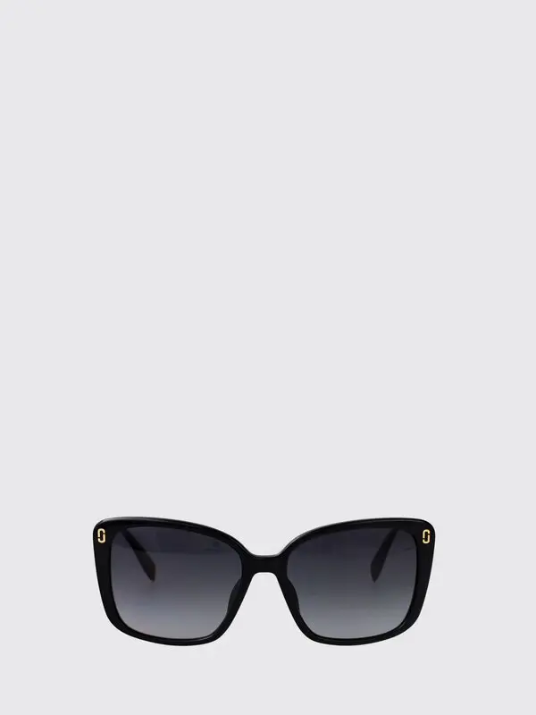 Marc Jacobs Acetate Cat Eye Sunglasses With Double J Logo - Black