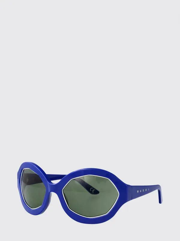 Marni Acetate Shield Sunglasses - Blue