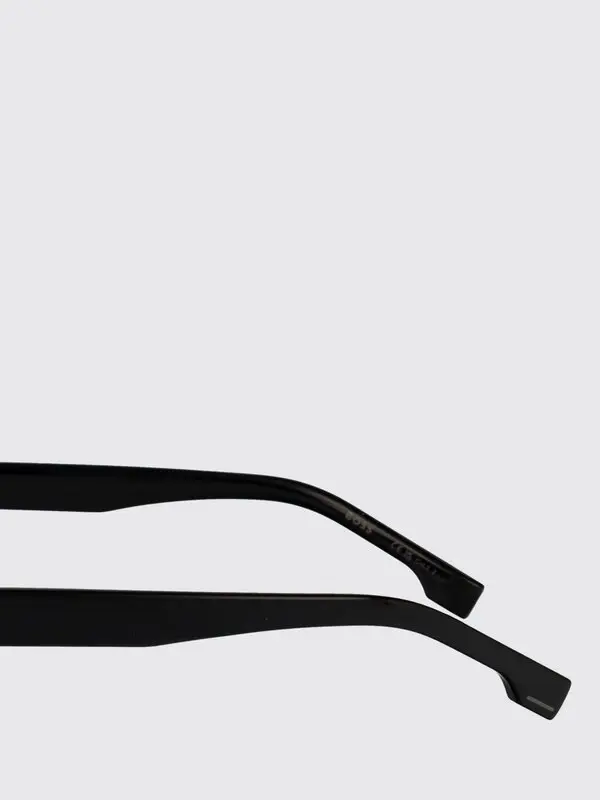 BOSS Rectangular Aviator Metal Sunglasses With Lettering Logo