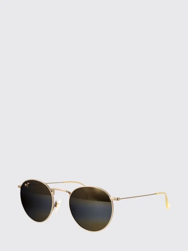 Maui Jim Round Frame Sunglasses - Gold