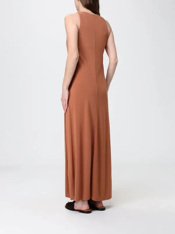 Max Mara Long Off-the-shoulder Tunic In Viscose Jersey - Rust
