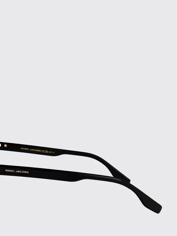 Marc Jacobs Rectangular Acetate Sunglasses With Contrasting Logo - Black