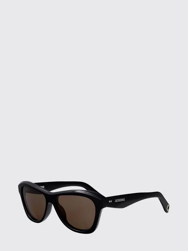Jacquemus Rounded Cat-eye Sunglasses In Acetate - Black