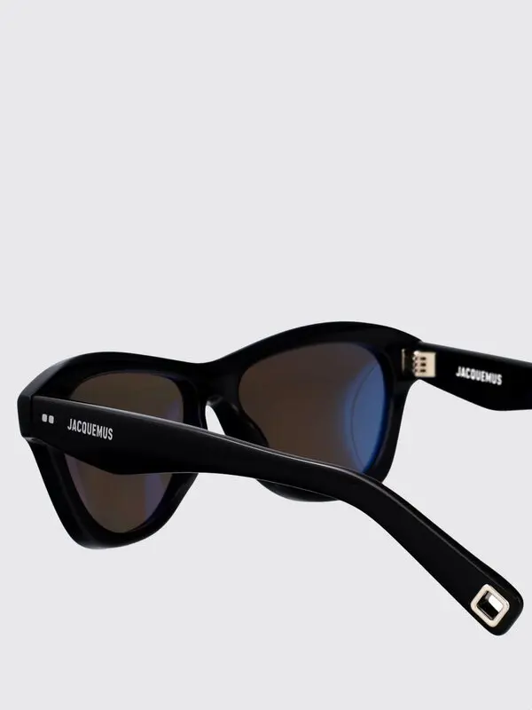 Jacquemus Rounded Cat-eye Sunglasses In Acetate - Black