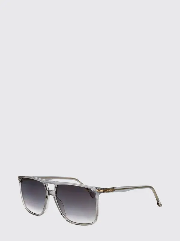 Carrera Eyewear Aviator Acetate Sunglasses With Double Bridge And Smoked Lenses - Grey