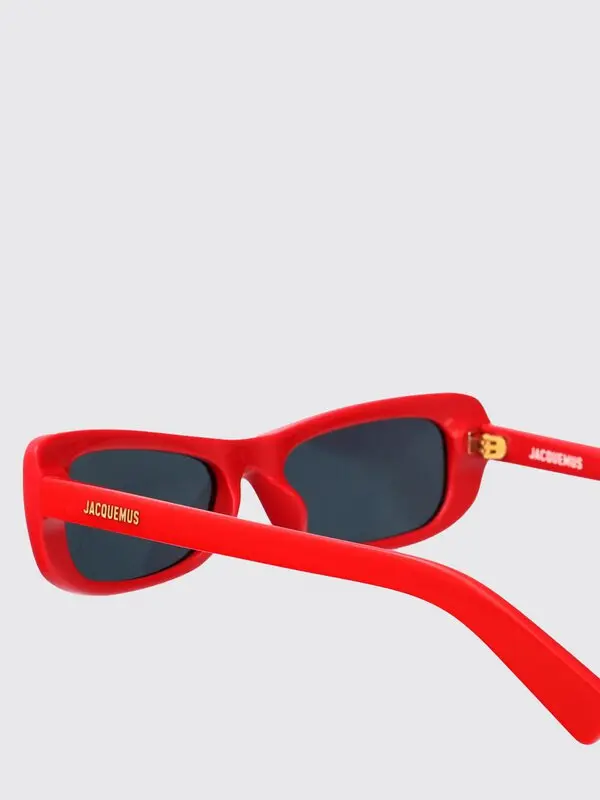 Jacquemus Rectangular Aviator Cat-eye Acetate Sunglasses - Red